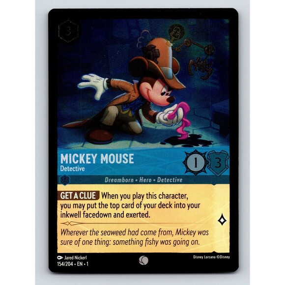 Disney | Games | Detective Mickey Mouse Hp Unknown Get A Clue Hero Rare ...